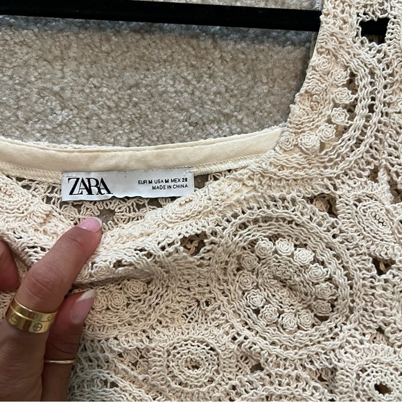 Zara | Tops | Zara Crochet Top | Poshmark